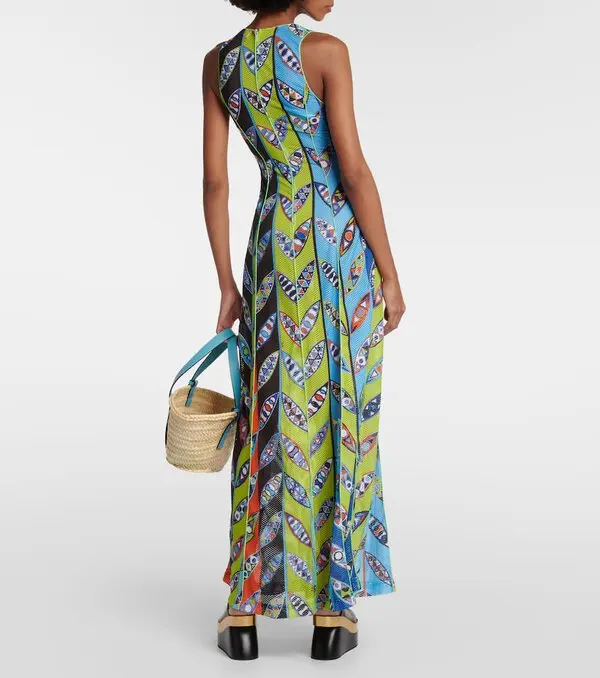 Emilio Pucci Girandole Printed Maxi Dress
