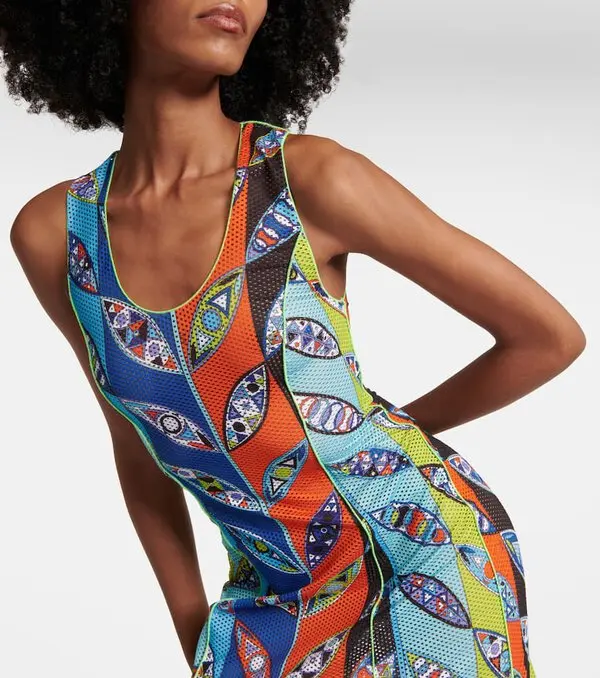 Emilio Pucci Girandole Printed Maxi Dress