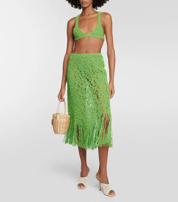 ROBERTA EINER Element Crochet Cotton Bralette