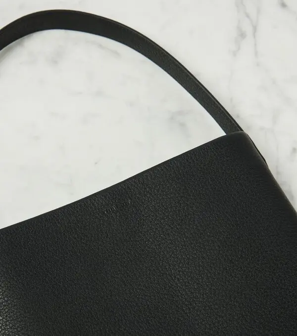 THE ROW Park Small Leather Tote Bag - Black