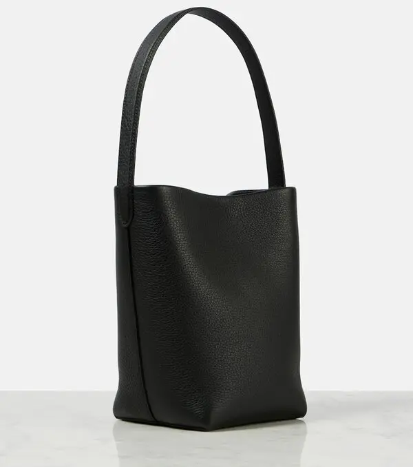 THE ROW Park Small Leather Tote Bag - Black