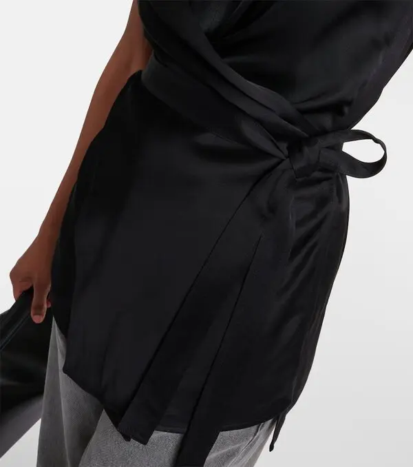 TOTEME Asymmetric Satin Top