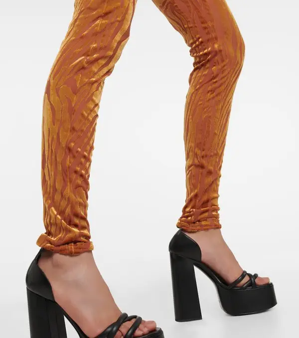 Alex Perry Benton Devore Zebra-print Catsuit