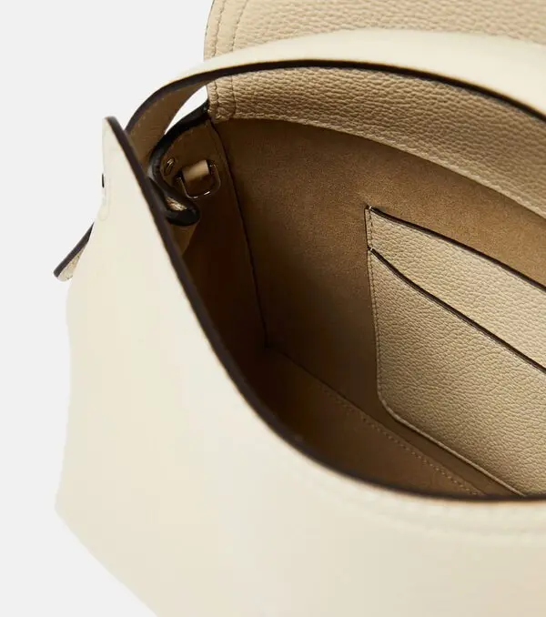 TOTEME T-lock Medium Leather Tote Bag - White
