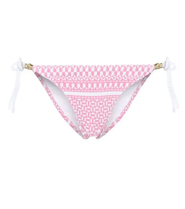 Heidi Klein Buenos Aires Printed Bikini Bottom - Pink
