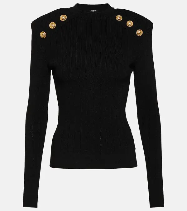 Balmain Embellished Knit Sweater