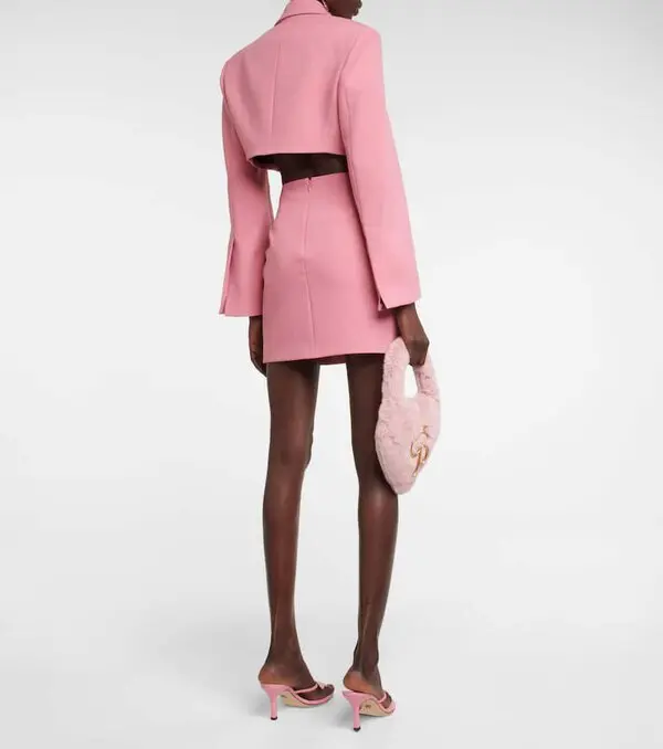 Blumarine Cropped Crepe Blazer
