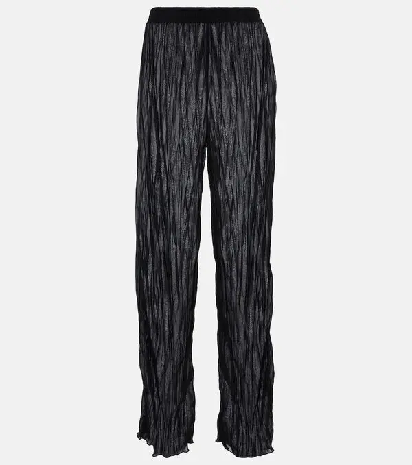 Jade Swim Mika High-rise Straight Pants - Black