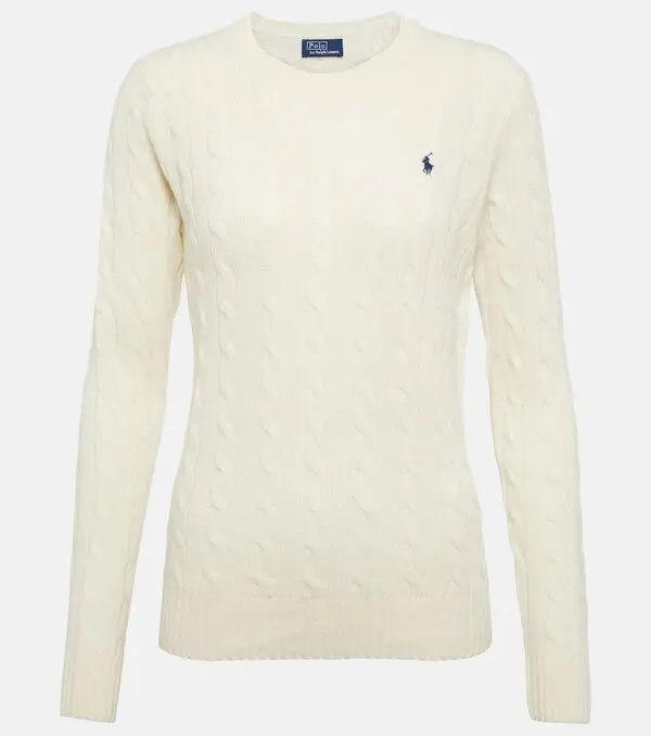 Polo Ralph Lauren Cable-knit Cotton Sweater - White