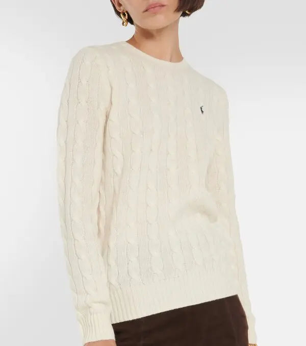 Polo Ralph Lauren Cable-knit Cotton Sweater - White