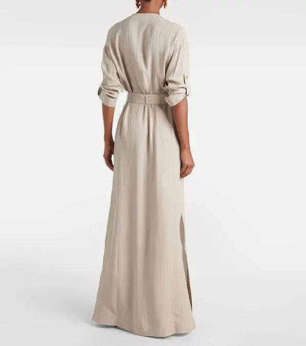 TOM FORD Striped Belted Shirt Dress