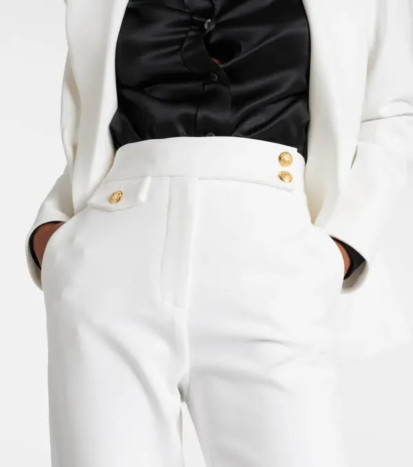 Veronica Beard Renzo Mid-rise Cropped Slim Pants