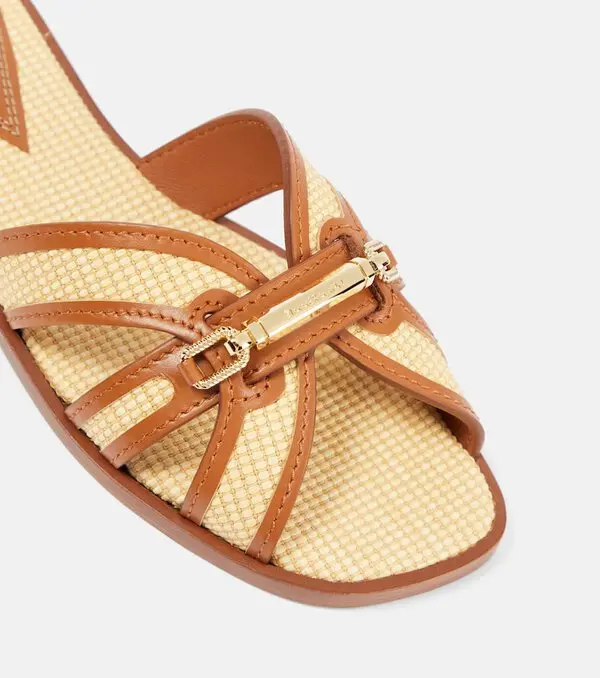 Zimmermann Prisma Raffia Slides