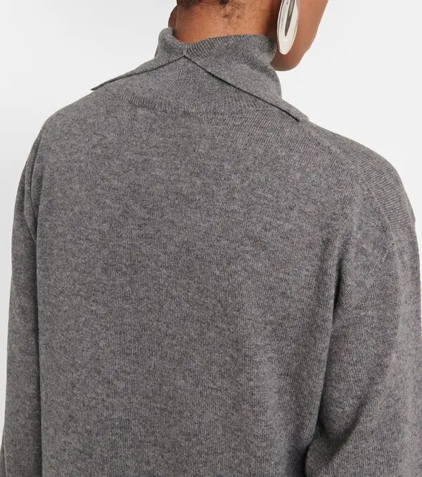 JIL SANDER Cashmere Turtleneck Midi Dress