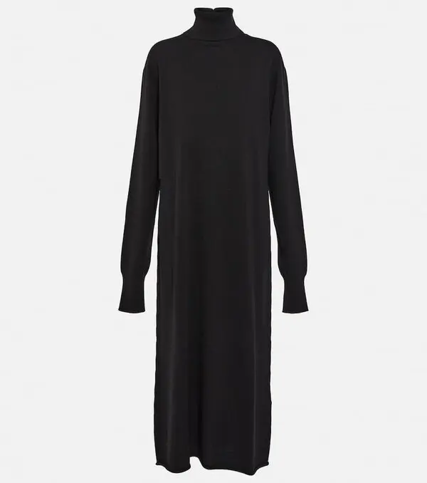 JIL SANDER Cashmere Midi Dress