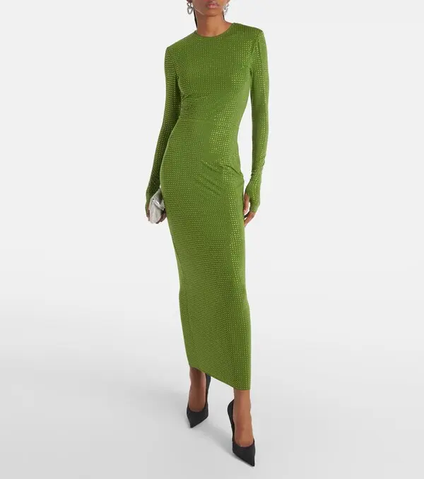 Alex Perry Crystal-embellished Maxi Dress
