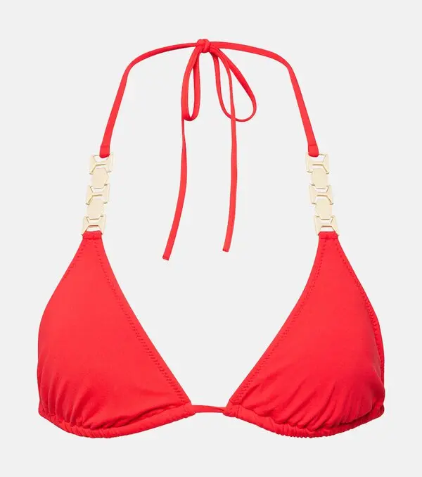 Melissa Odabash Anguilla Triangle Bikini Top - Red