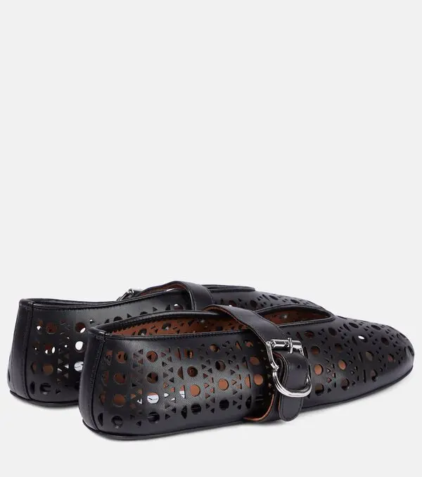Alaïa Vienne Leather Ballet Flats
