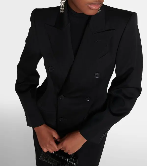 Balenciaga Structured Double-breasted Wool Coat