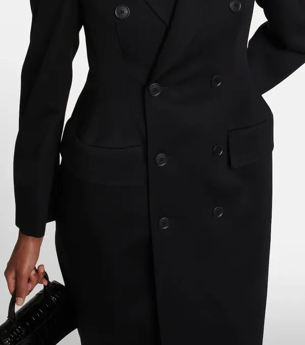 Balenciaga Structured Double-breasted Wool Coat