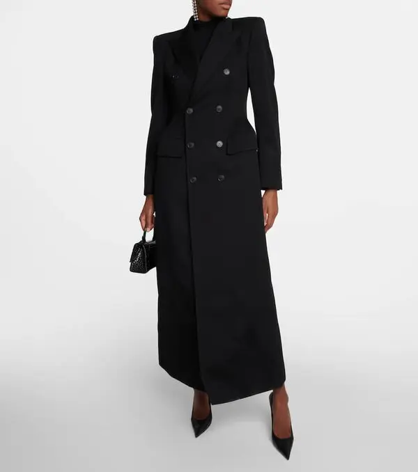 Balenciaga Structured Double-breasted Wool Coat