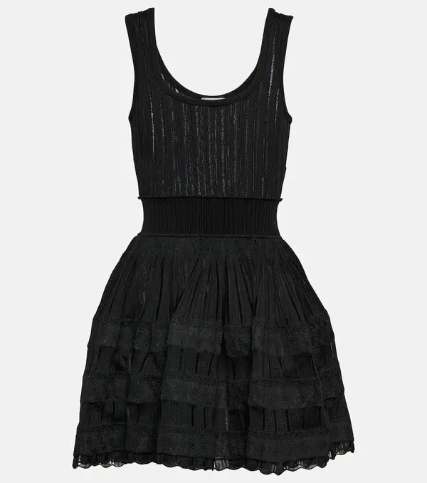 Alaïa Crinoline Mini Dress - Black