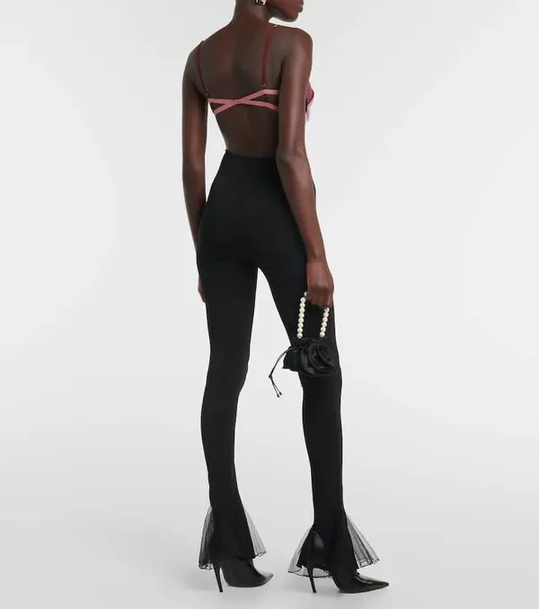 NENSI DOJAKA Exploding Flower Tulle Bra