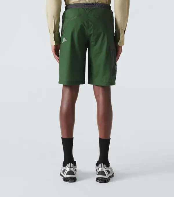 AND WANDER Ripstop Shorts - Green