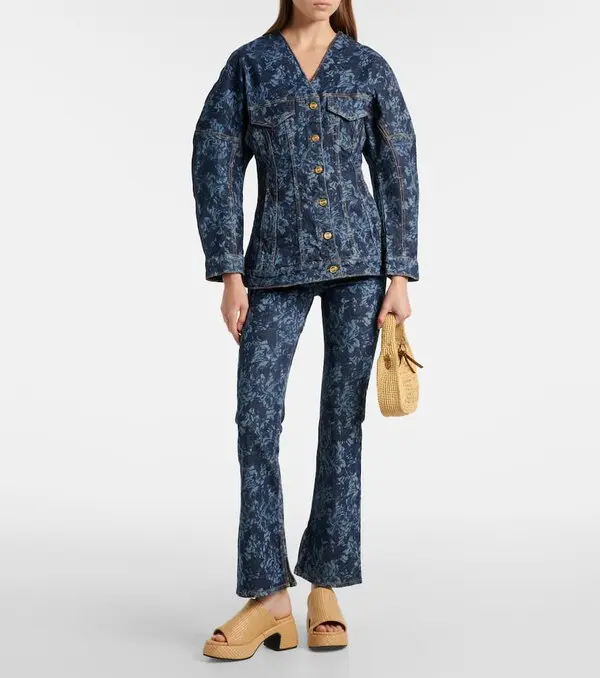 GANNI Raffia Platform Mules