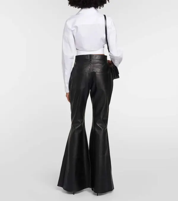 Alaïa Flared Leather Pants