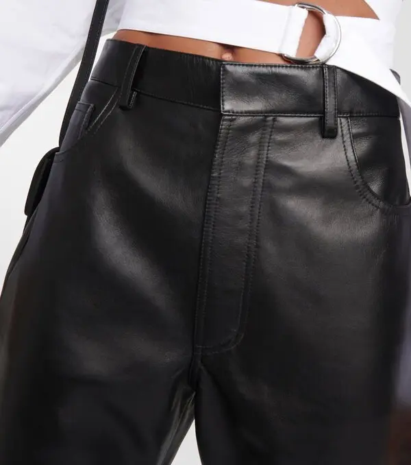 Alaïa Flared Leather Pants