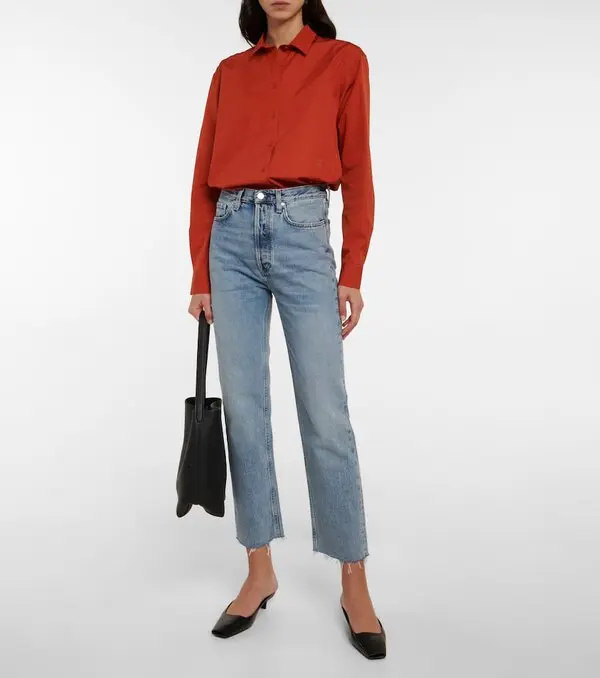 TOTEME High-rise Straight-leg Jeans