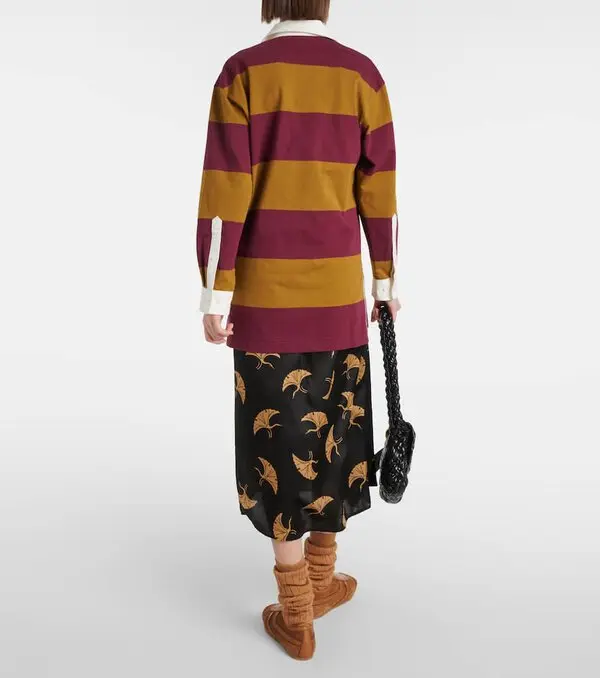 Dries Van Noten Colorblocked Cotton-blend Rugby Shirt