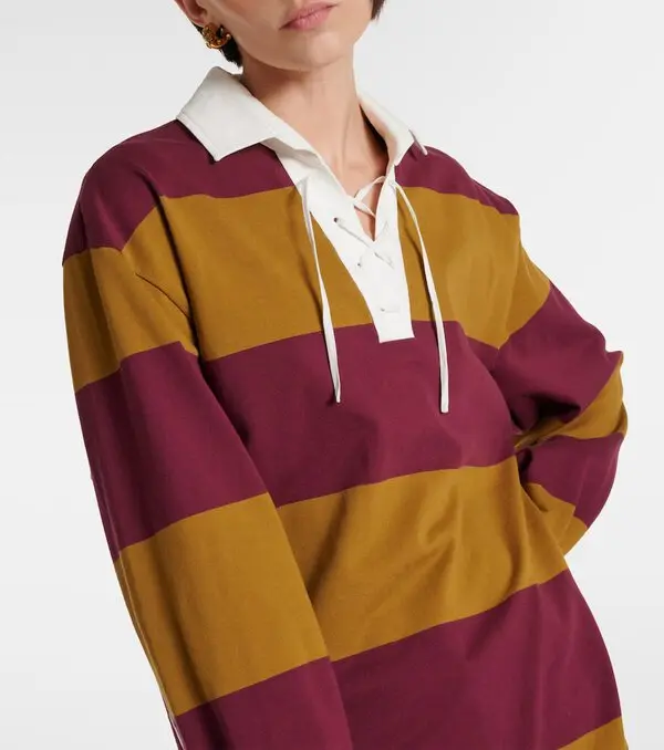 Dries Van Noten Colorblocked Cotton-blend Rugby Shirt