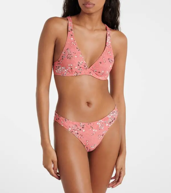 Isabel Marant Étoile Petra Printed Bikini Top