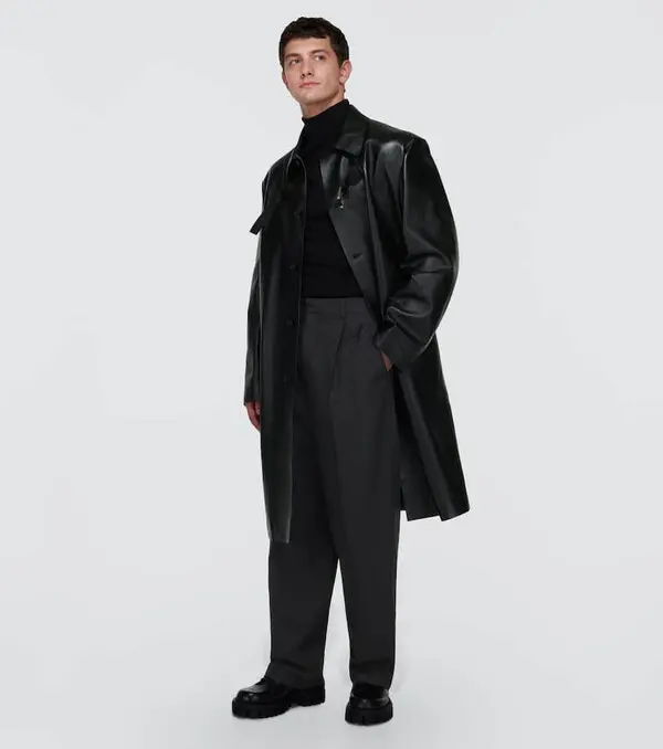 Versace Wool Straight Pants