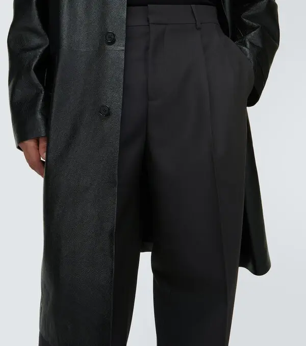 Versace Wool Straight Pants