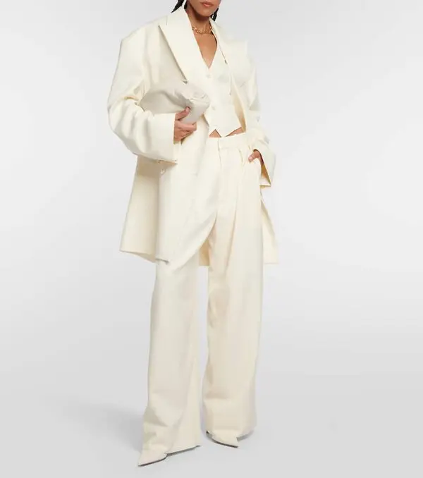 Wardrobe.NYC Low-rise Wide-leg Wool Pants