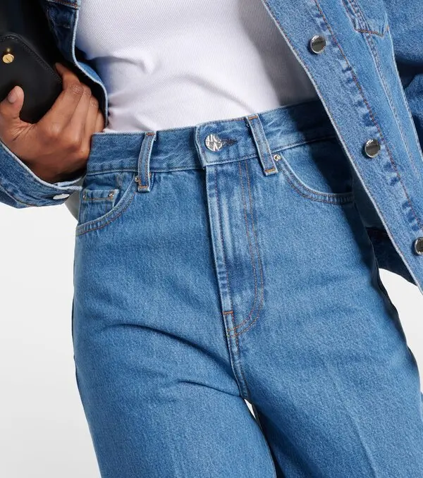 TOTEME Wide-leg Cotton Jeans