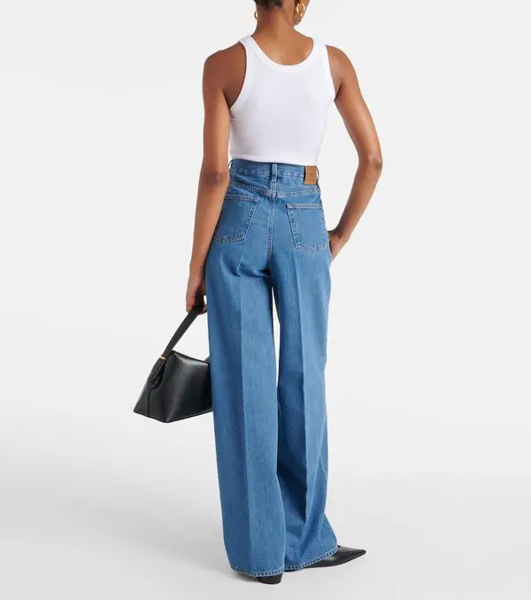 TOTEME Wide-leg Cotton Jeans