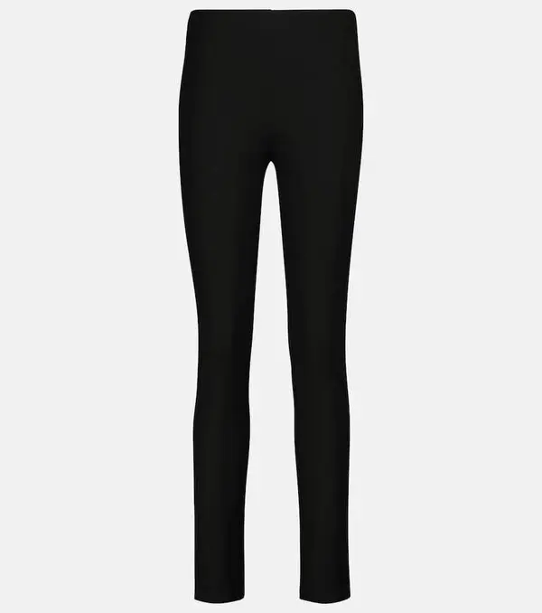 JOSEPH High-rise Stretch-gabardine Leggings - Black