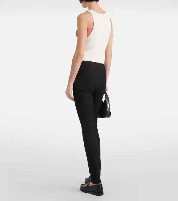 JOSEPH High-rise Stretch-gabardine Leggings - Black