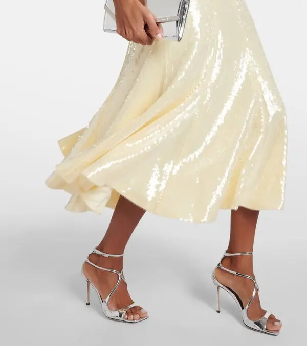 Roland Mouret Sequined Flared Midi Dress