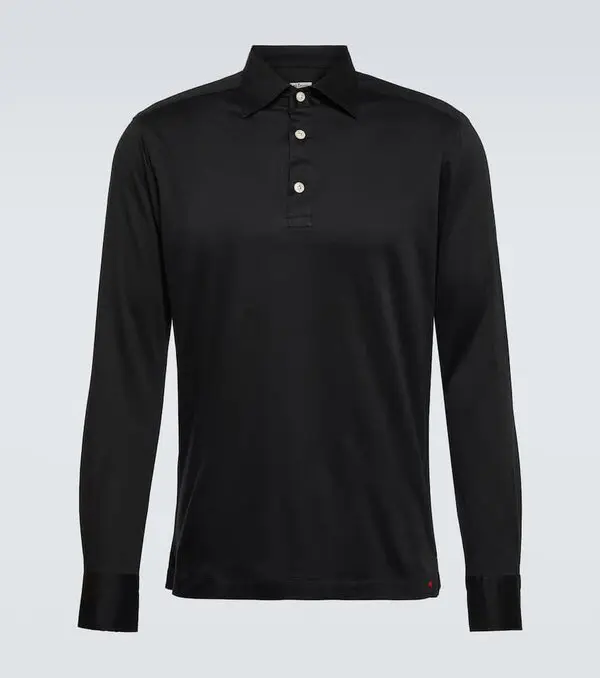 Kiton Cotton Poplin Polo Top