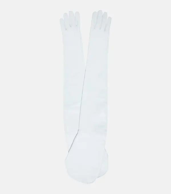 JIL SANDER Leather Gloves - White