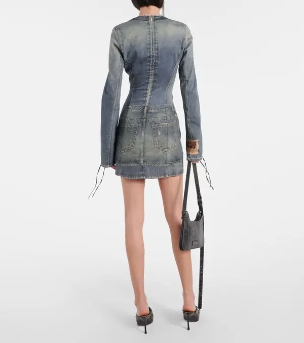 Acne Studios Printed Mini Dress
