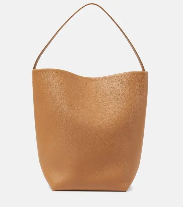 THE ROW N/s Park Large Leather Tote Bag - Beige