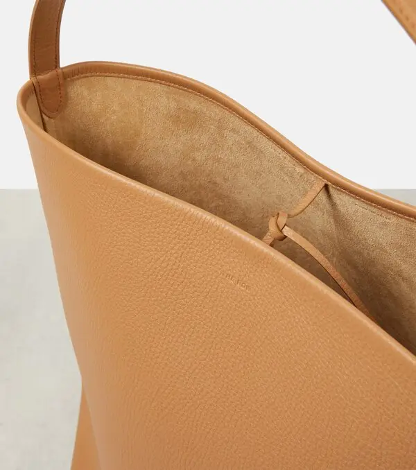THE ROW N/s Park Large Leather Tote Bag - Beige