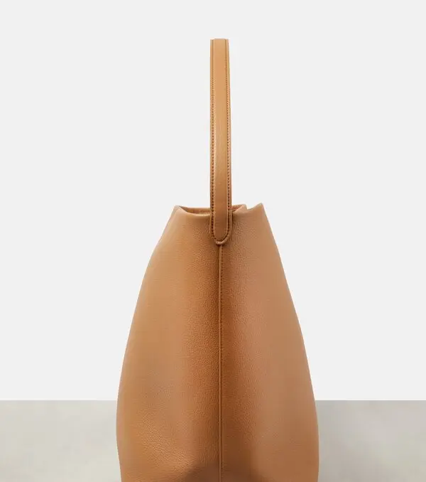 THE ROW N/s Park Large Leather Tote Bag - Beige