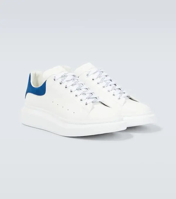 Alexander McQueen Oversized Leather Sneakers - White